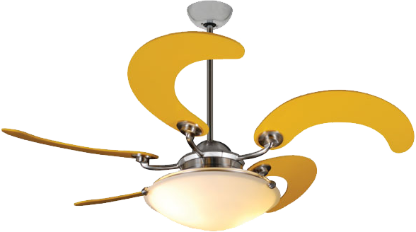 Vento Sole Retractable Blade Ceiling Fan With Light | Shelly Lighting